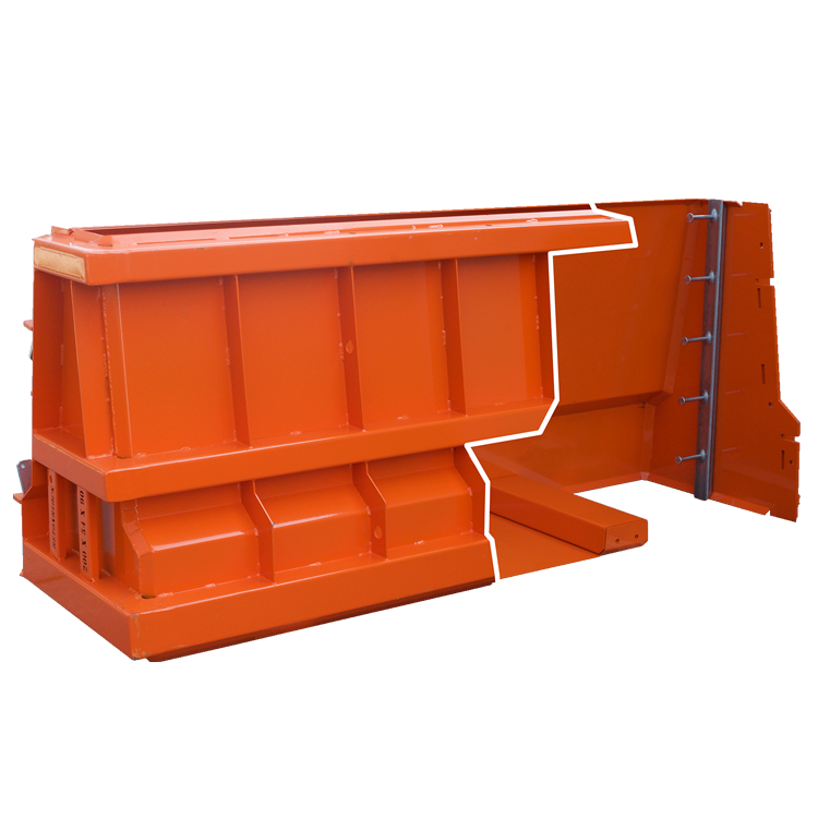 Concrete jersey barrier moulds for road security barriers